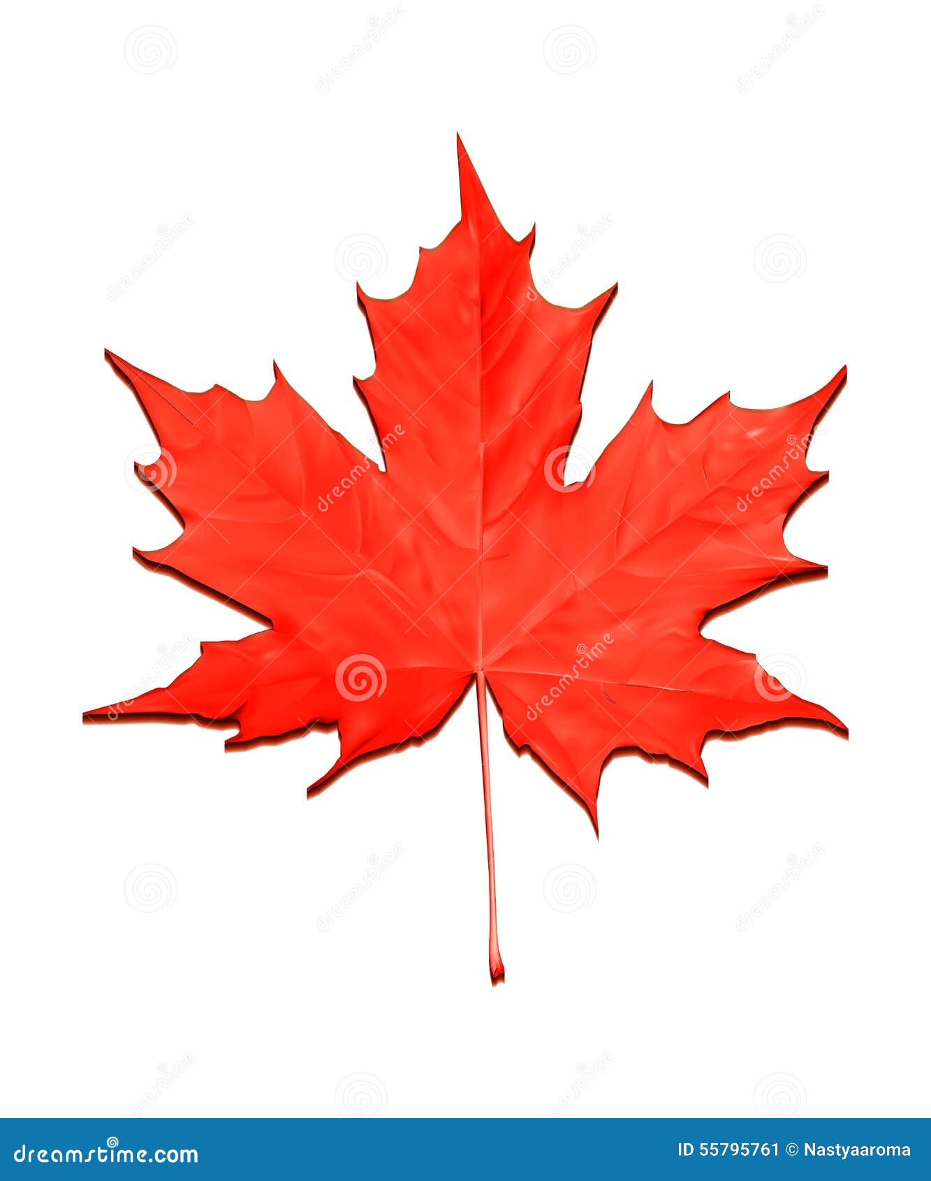 Red maple leaf vector stock vector. Illustration of canadian - 55795761