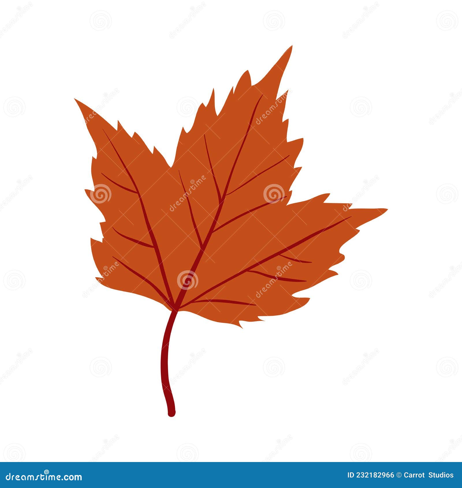 Red Maple Tree Leaf Clip Art Stock Vector - Illustration of abstraction ...