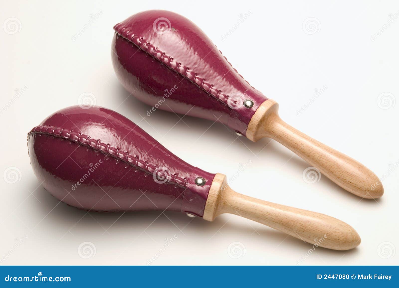 Red Maracas 01 Stock Photo - Image: 2447080