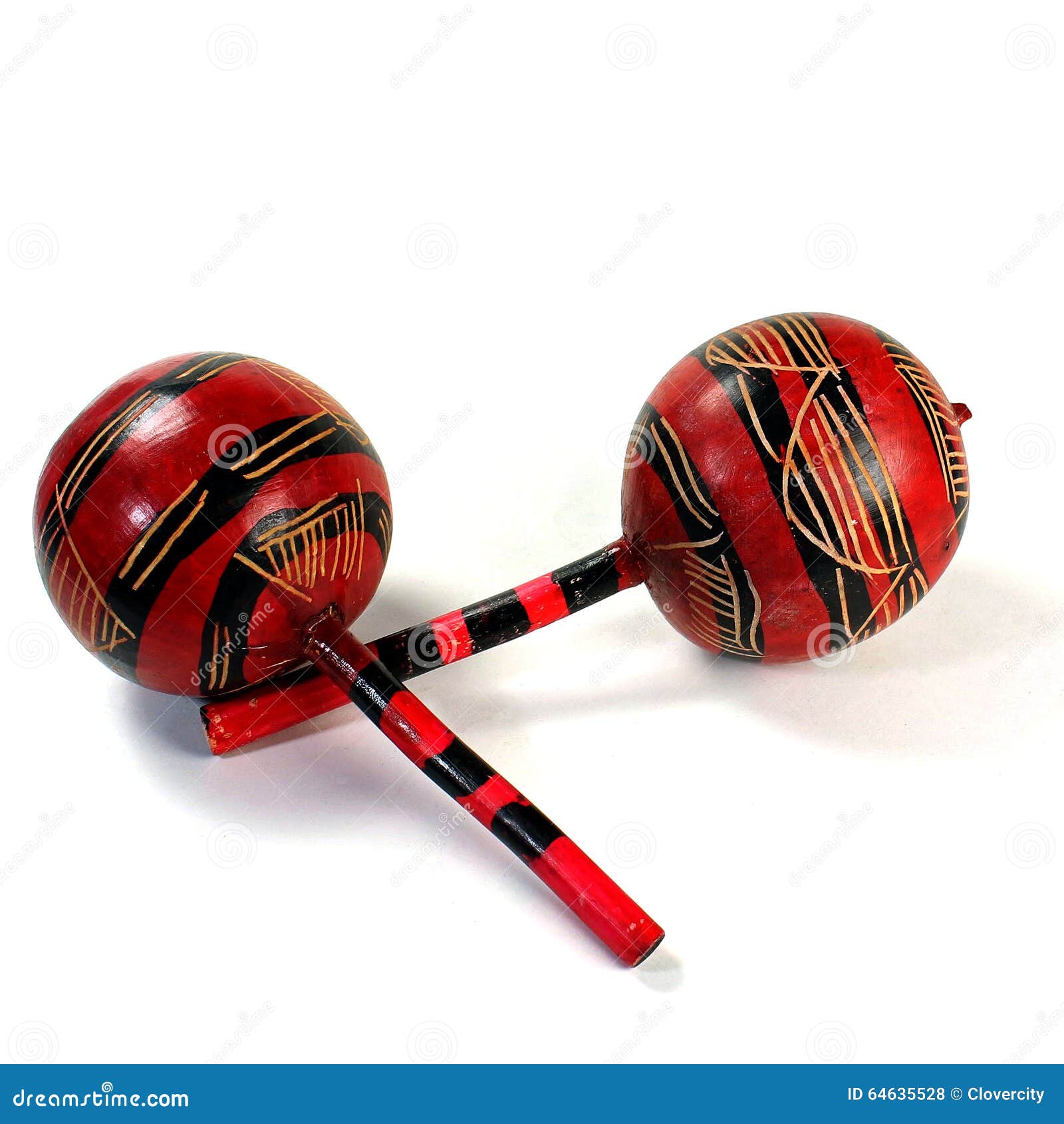 Red Maracas Stock Photo - Image: 64635528
