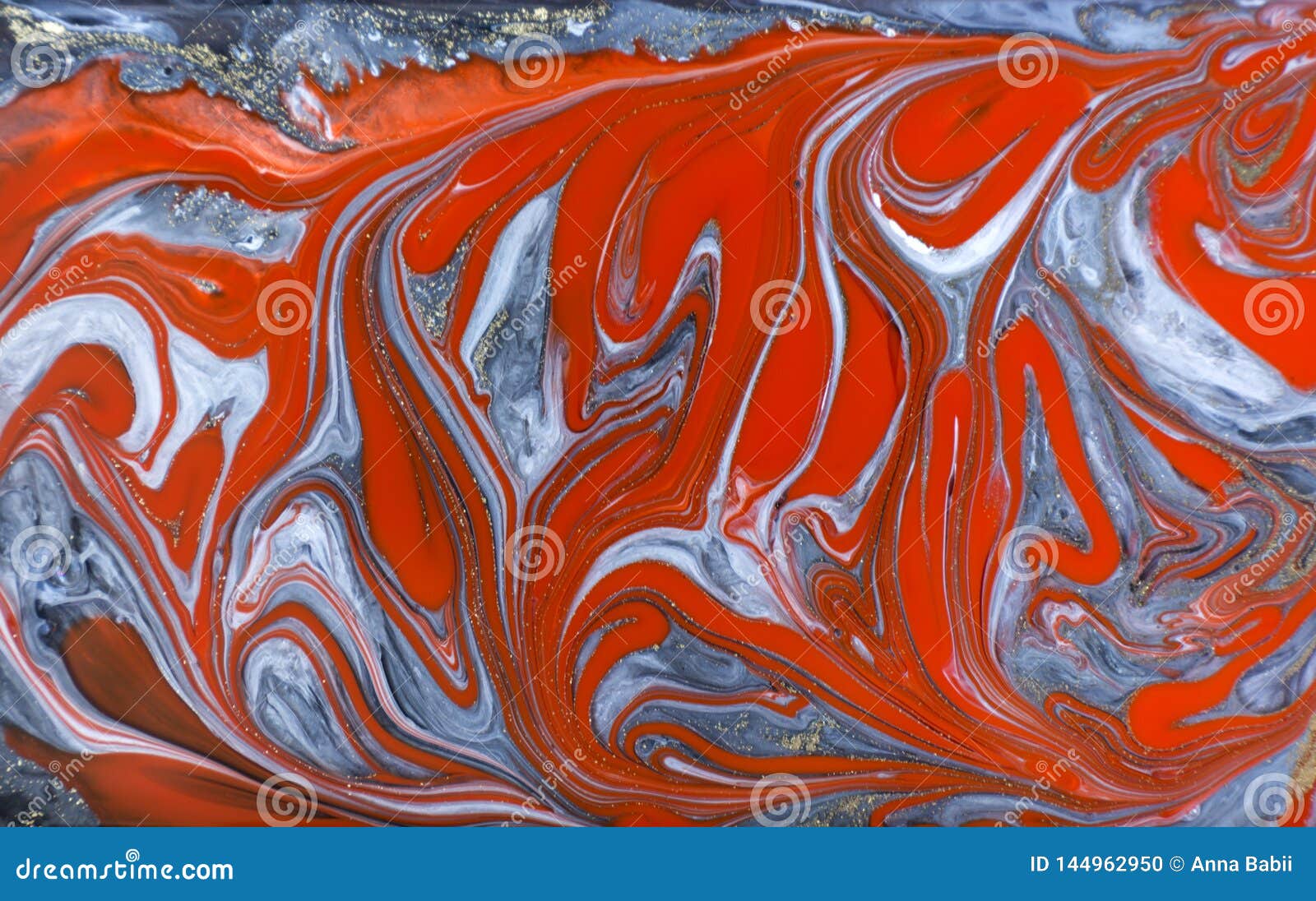 Red Marbling Pattern. Marble Liquid Texture. Stock Illustration ...