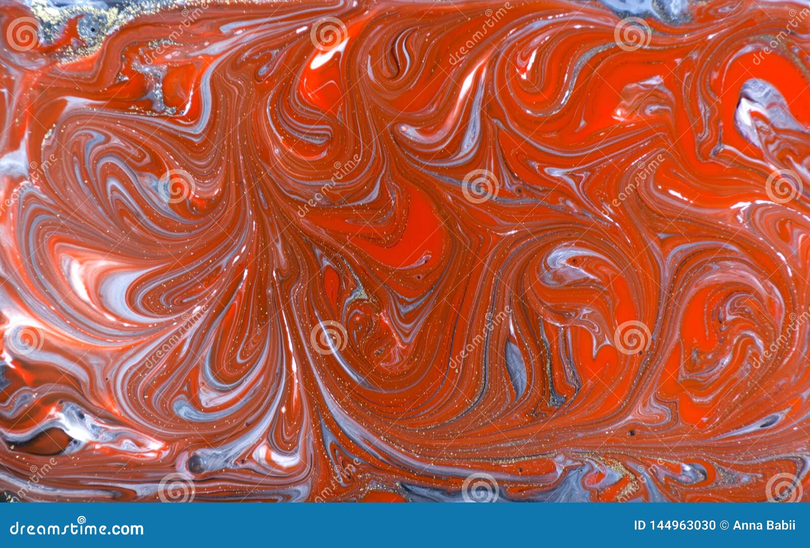 Red Marbling Pattern. Marble Liquid Texture. Stock Illustration ...