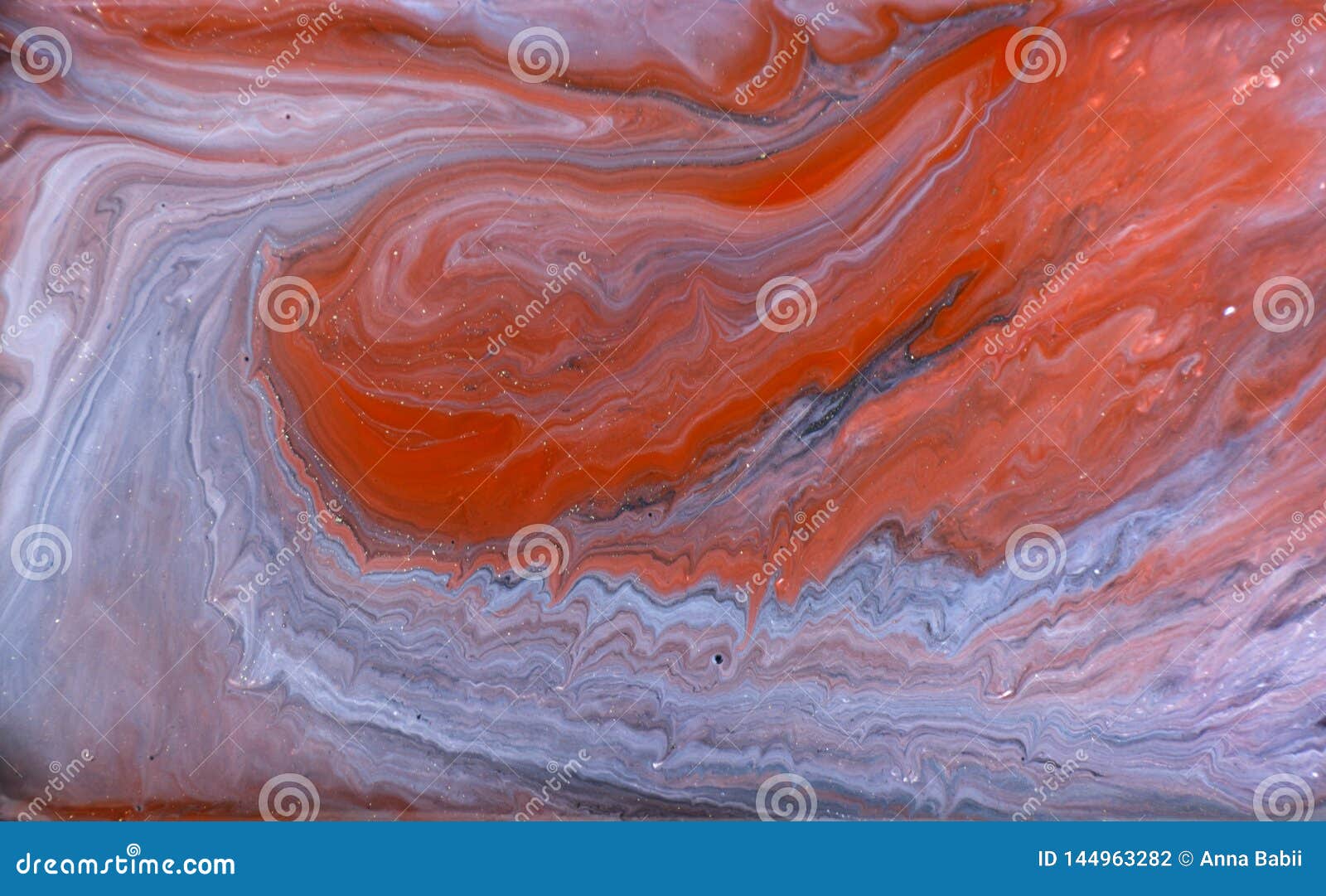 Red Marbling Pattern. Marble Liquid Texture. Stock Illustration ...