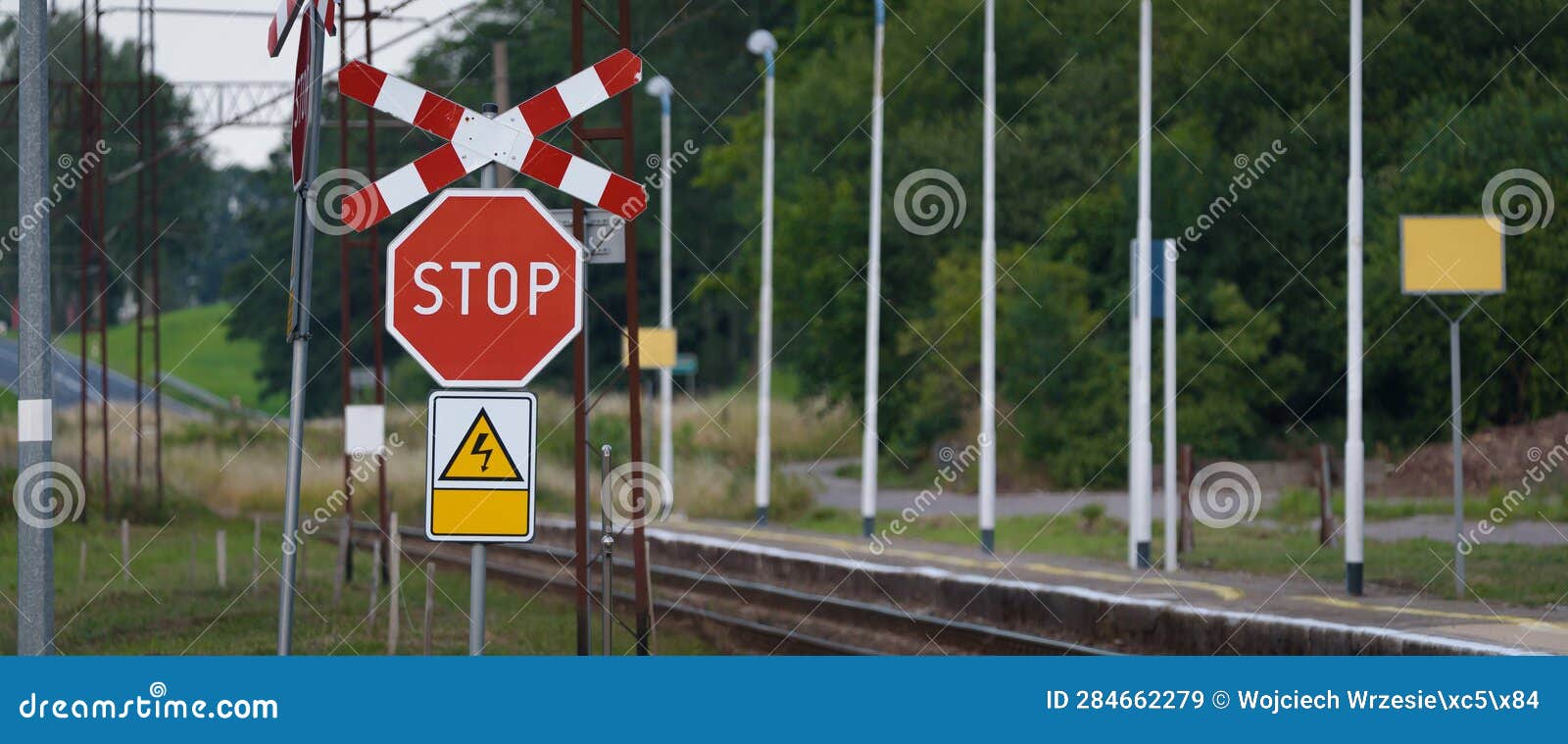 SIGN STOP stock image. Image of safety, train, instruction - 284662279