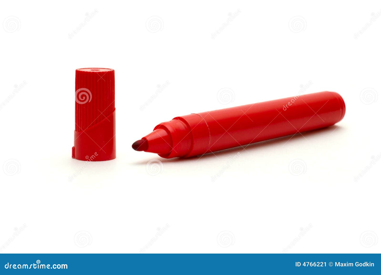 The red marker isolated stock image. Image of separation - 4766221