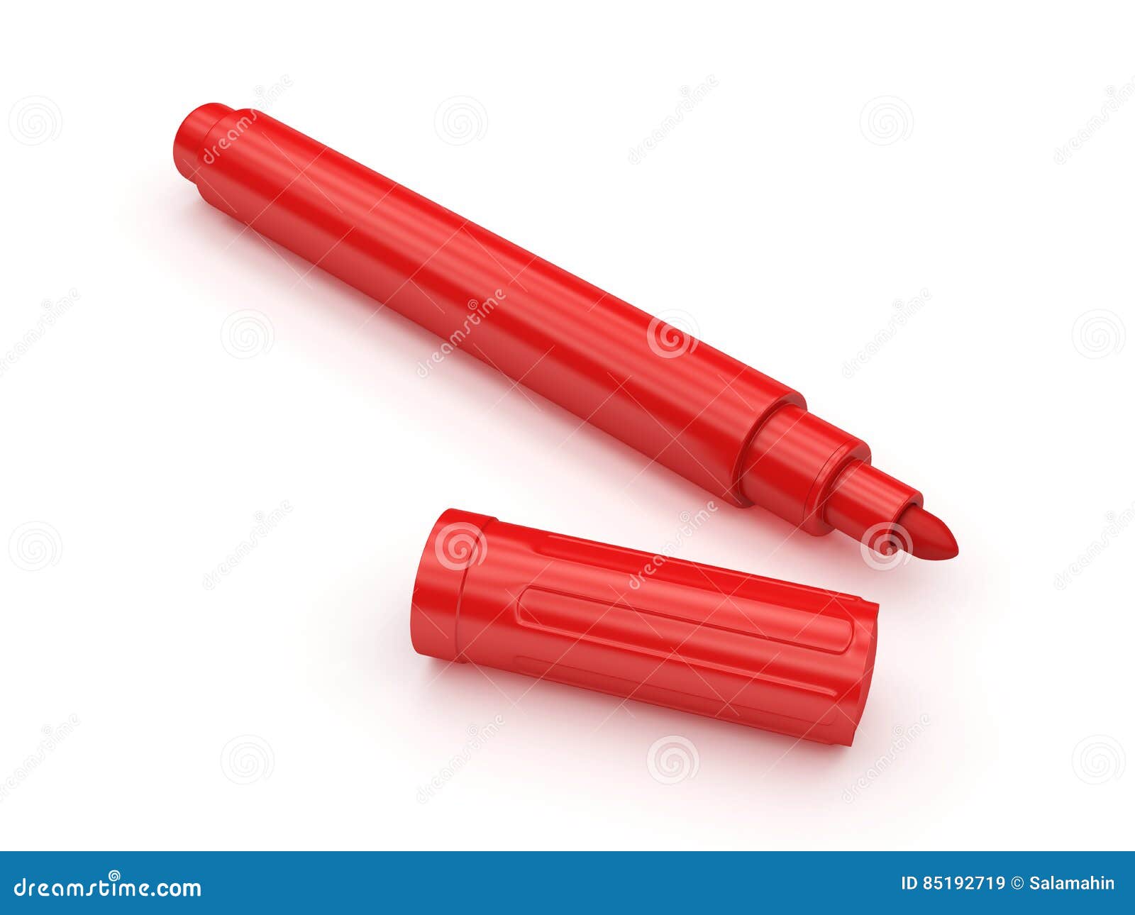 Red marker stock illustration. Illustration of object - 85192719