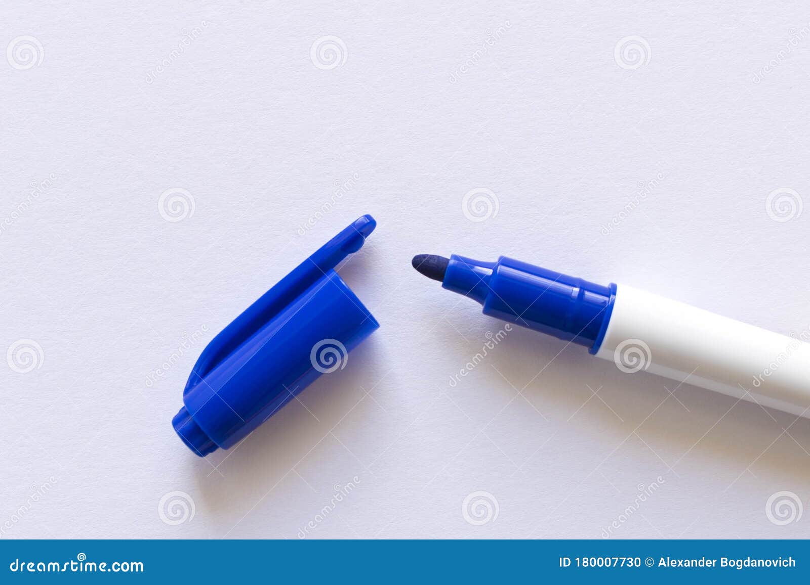 Red Marker on a Light Background. Selective Focus Stock Photo - Image ...