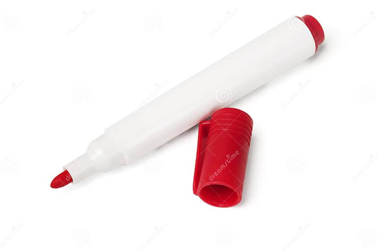 Red Marker Pen stock photo. Image of drawing, school - 22826720