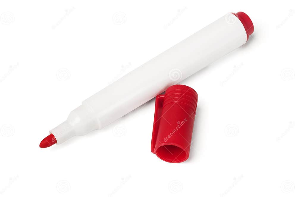 Red Marker Pen stock photo. Image of drawing, school - 22826720