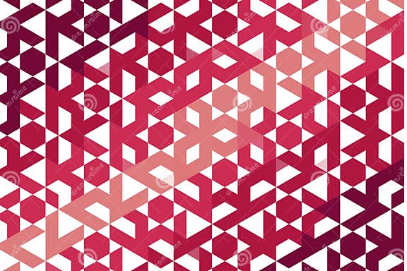 Red Maroon Triangular Geometric Pattern with an Abstract Triangle ...