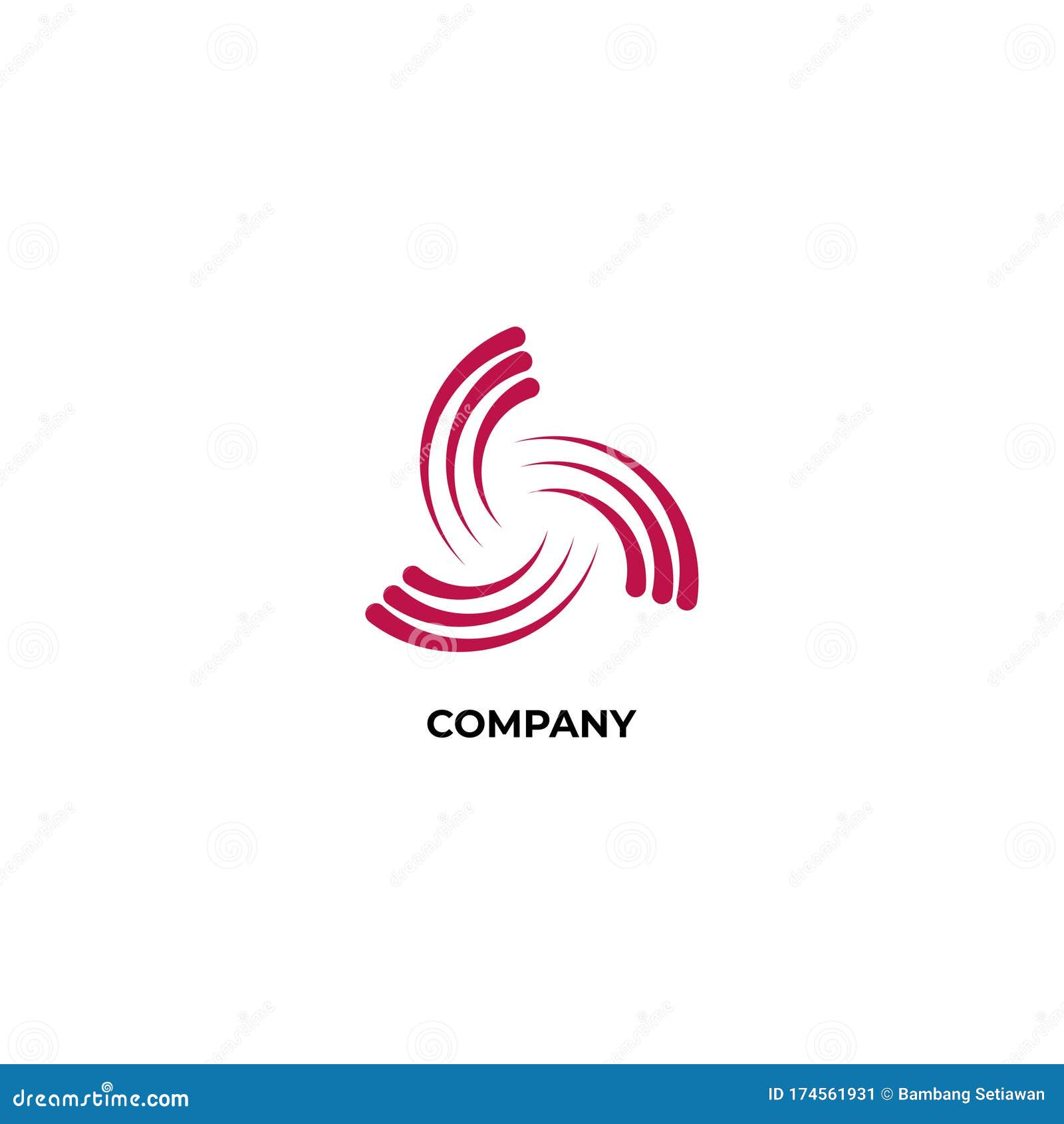 Red Maroon Vortex Logo Design Template. Hurricane Icon Stock Vector ...