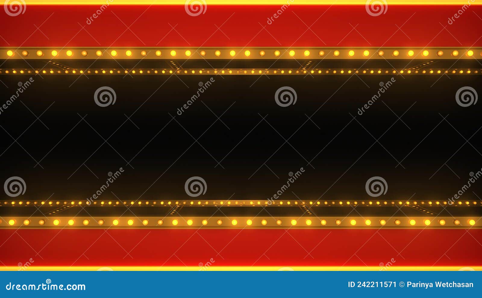 Marquee Border With Ribbons Vector Illustration | CartoonDealer.com ...