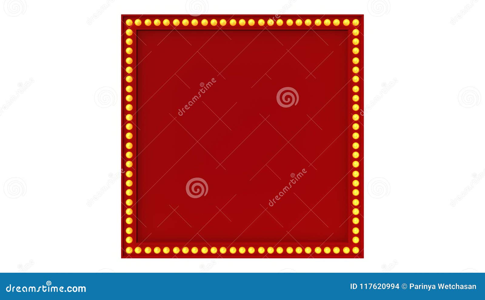 Red Marquee Light Board Sign Retro On White Background. 3d Rendering ... Red Marquee Light Board Sign Retro On White Background. 3d Rendering ...