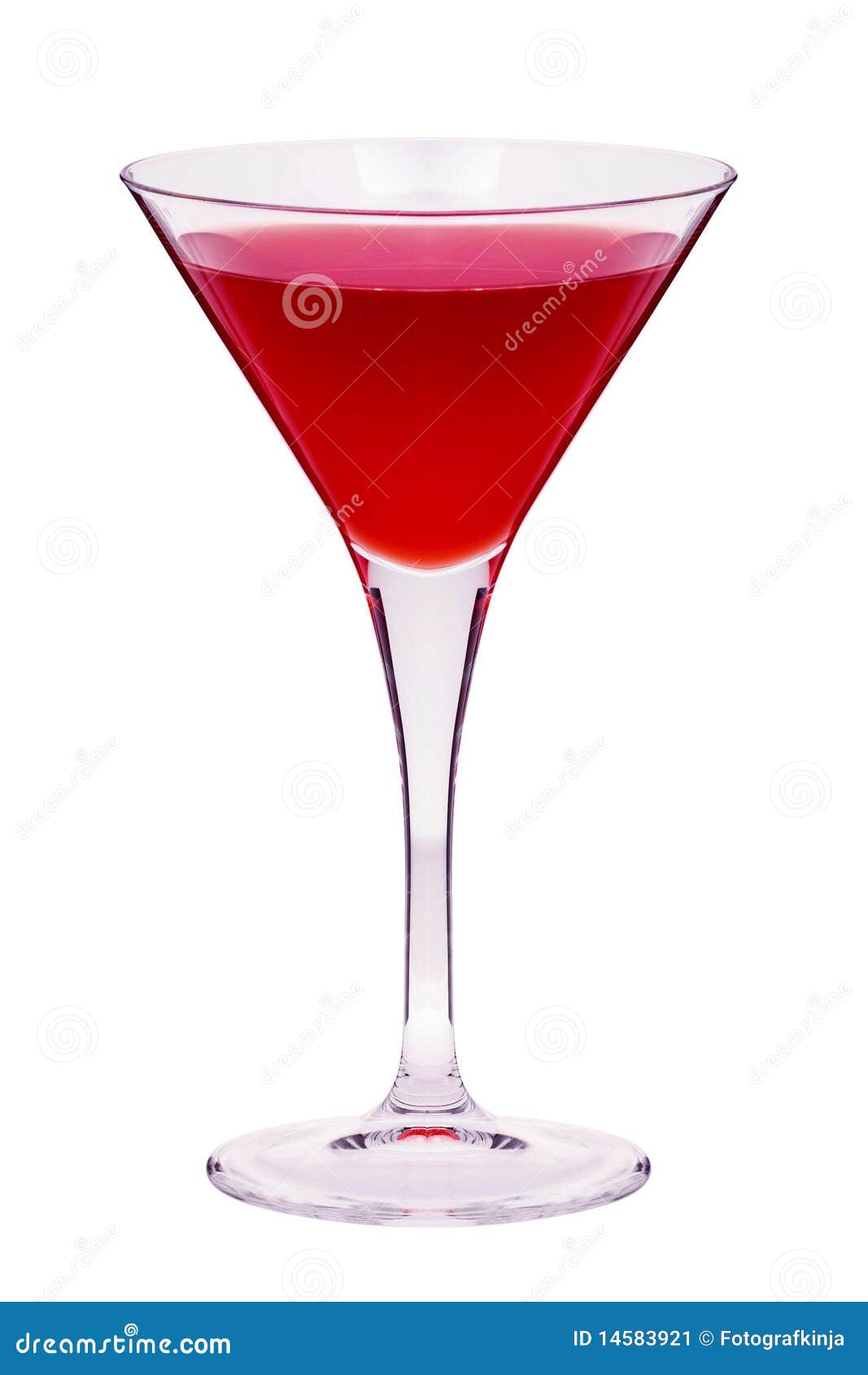 Red martini cocktail stock illustration. Illustration of bottom - 14583921