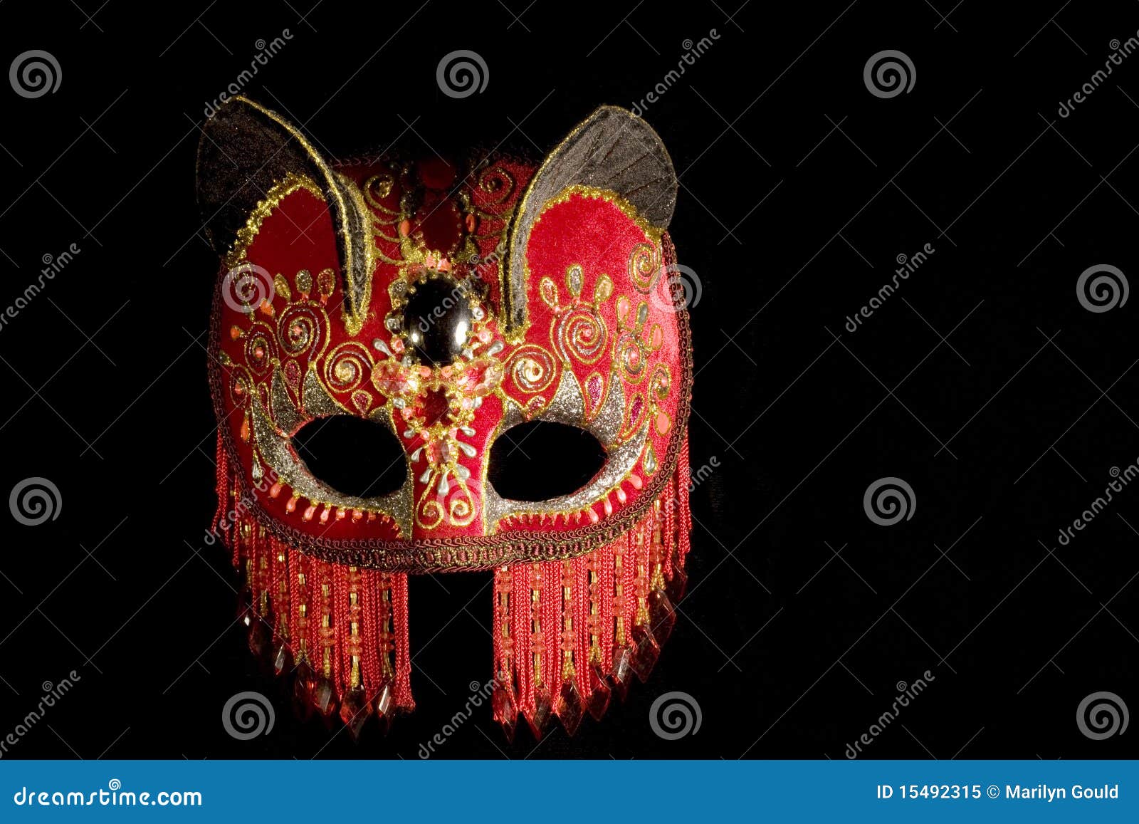 Red Mask stock image. Image of embroidered, festive, masquerade - 15492315