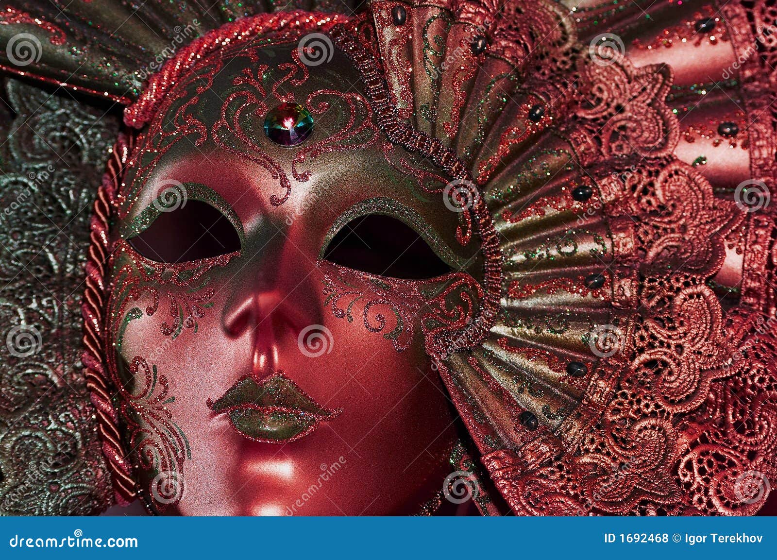 Red mask stock photo. Image of jewel, actors, arts, drama - 1692468