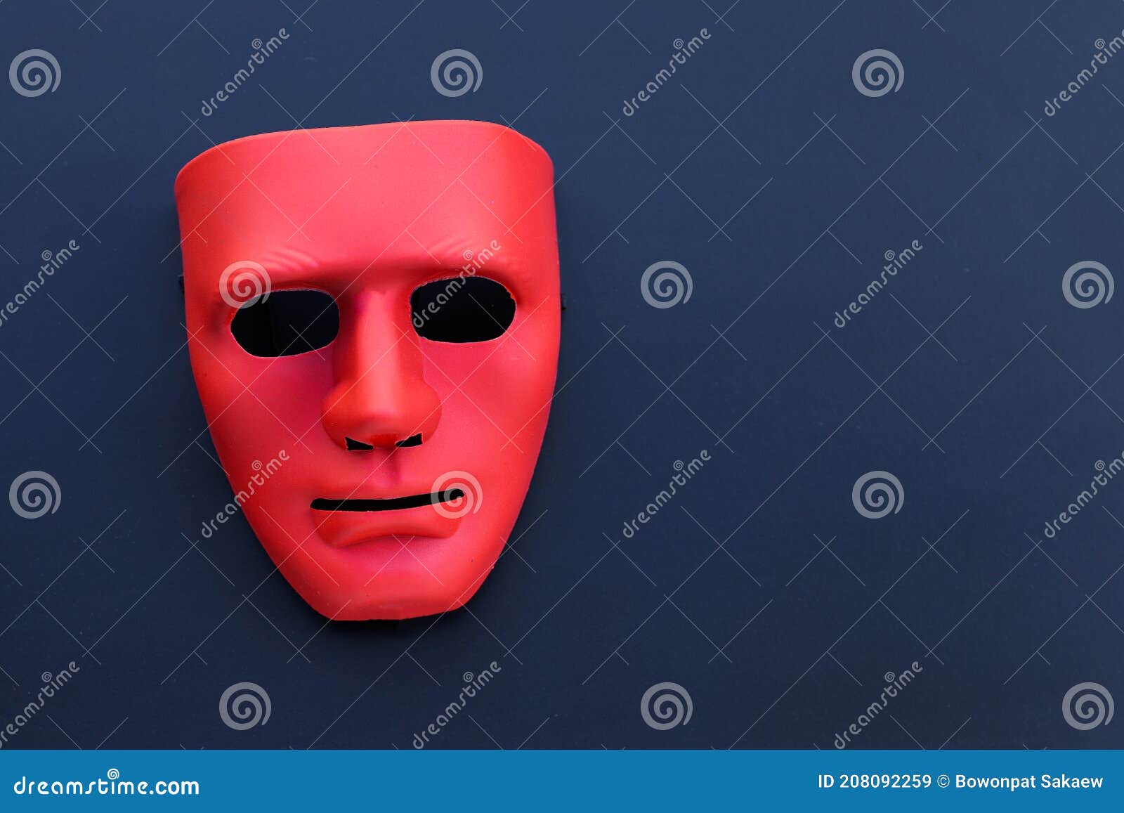 Red mask on the dark stock image. Image of mystery, background - 208092259