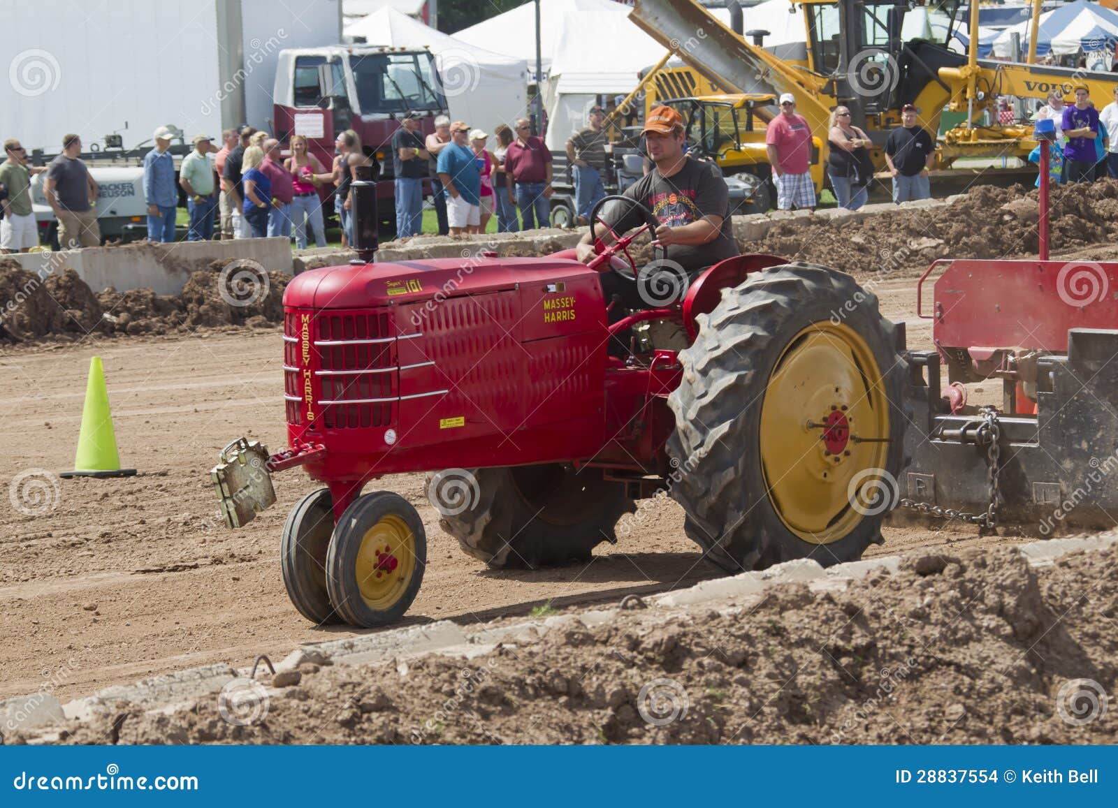 Red Massey Harris Tractor Pulling Editorial Stock Image - Image of ...