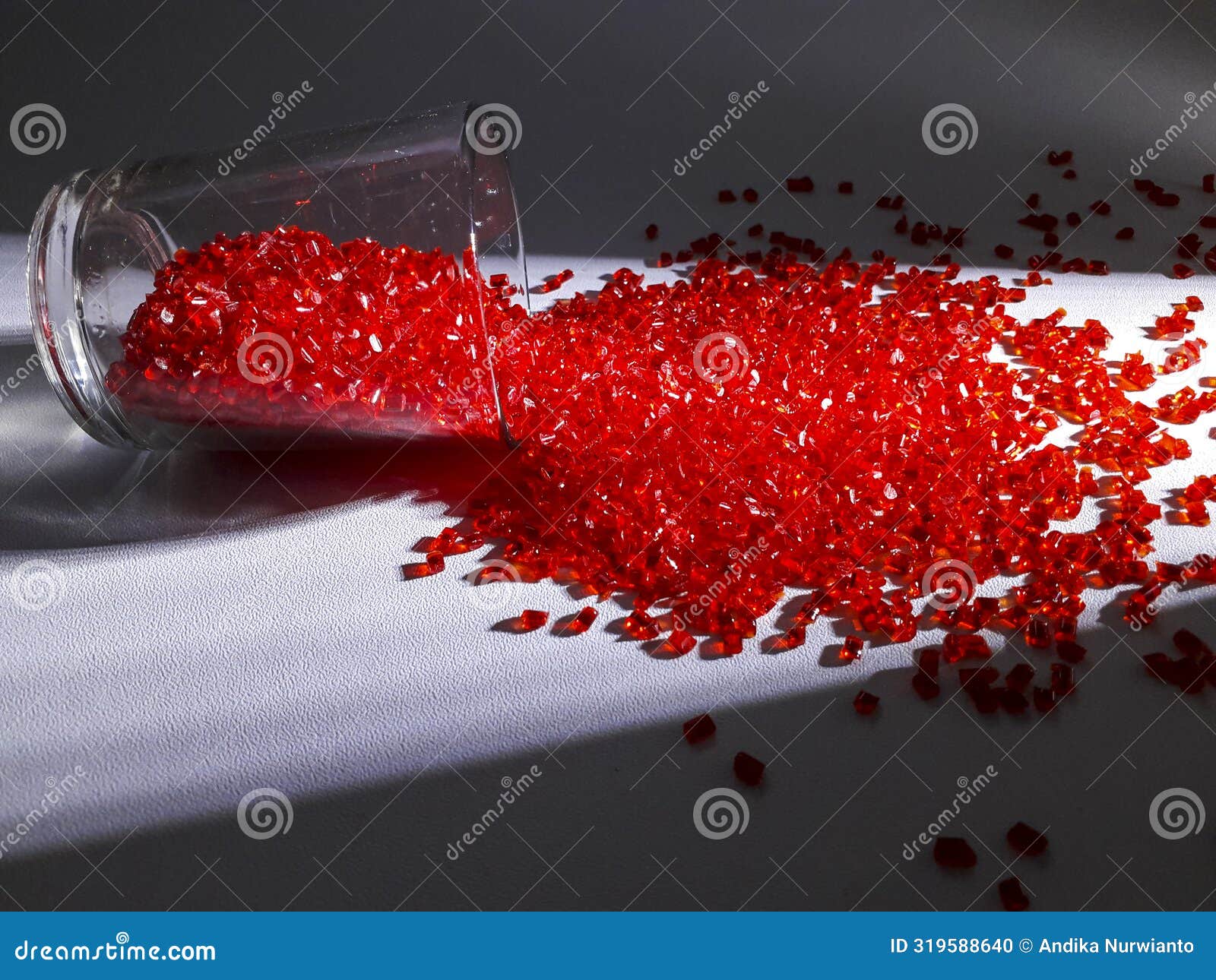 Red masterbatch granule stock photo. Image of grain - 319588640