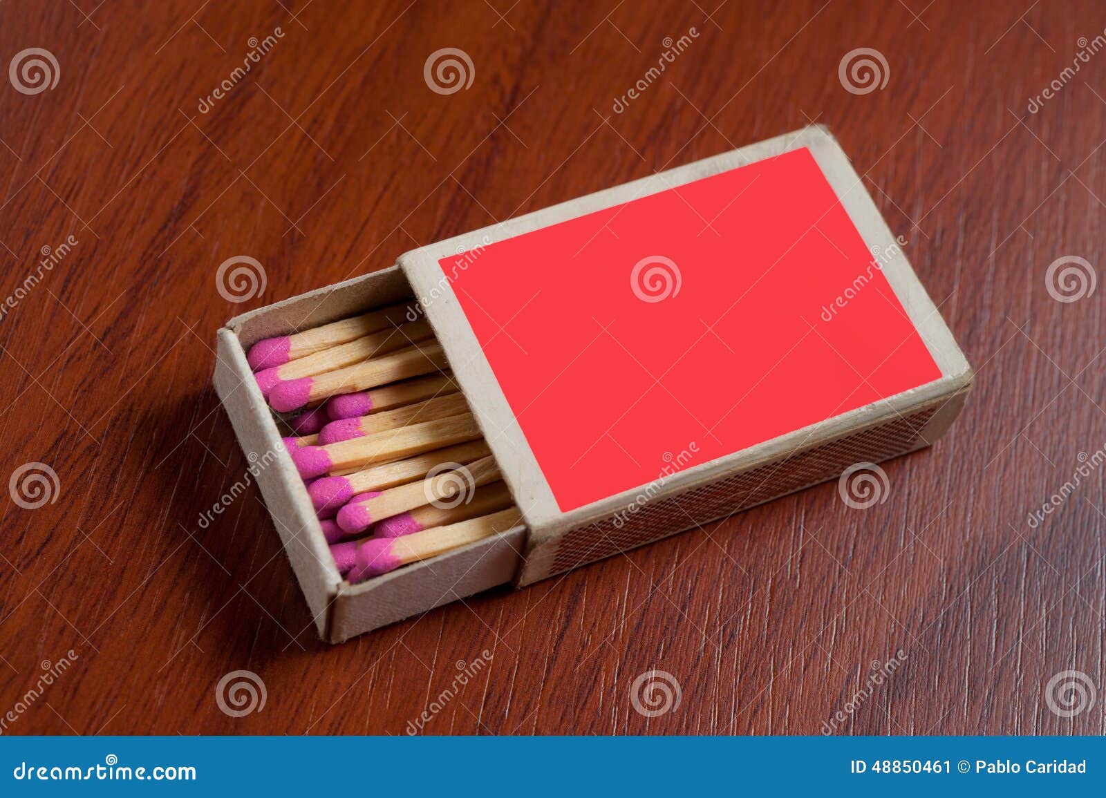 Red Match box stock image. Image of blank, table, detail - 48850461