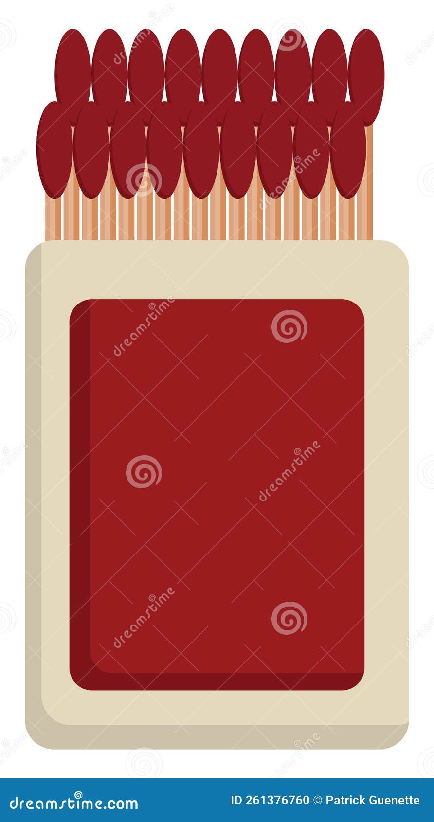 Red matches, icon stock vector. Illustration of vector - 261376760