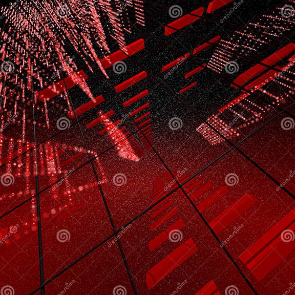 Red matrix background stock illustration. Illustration of background ...