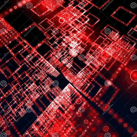 Red matrix wallpaper stock illustration. Illustration of render - 9939408