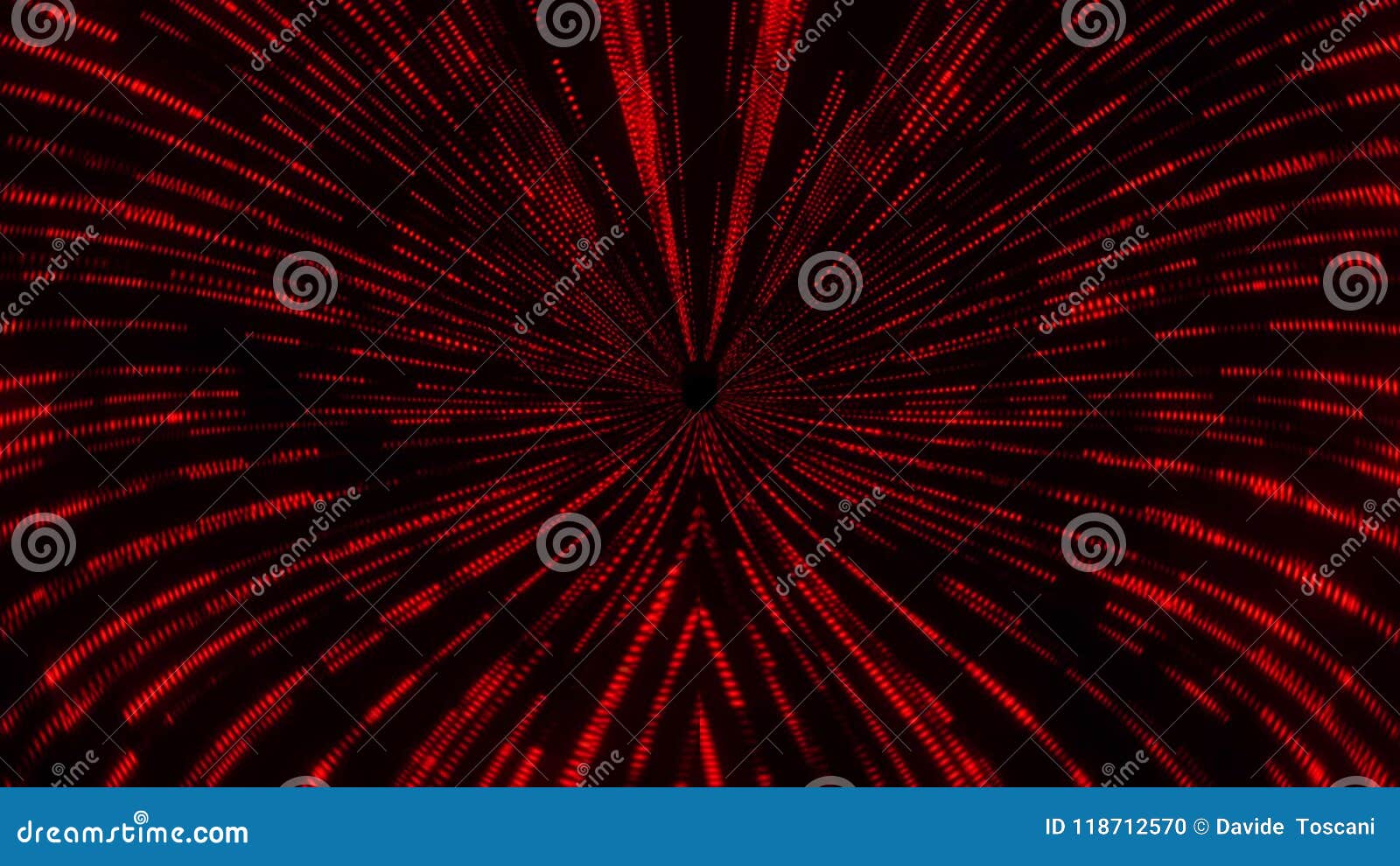 Red Matrix Wormhole Vortex Tunnel VJ Loop Motion Background Stock ...