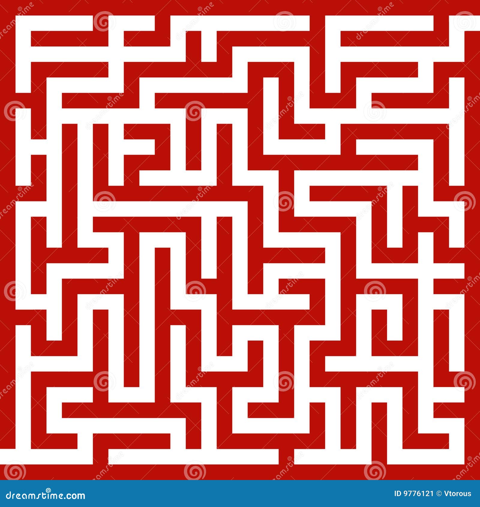 Red Maze Stock Image - Image: 9776121