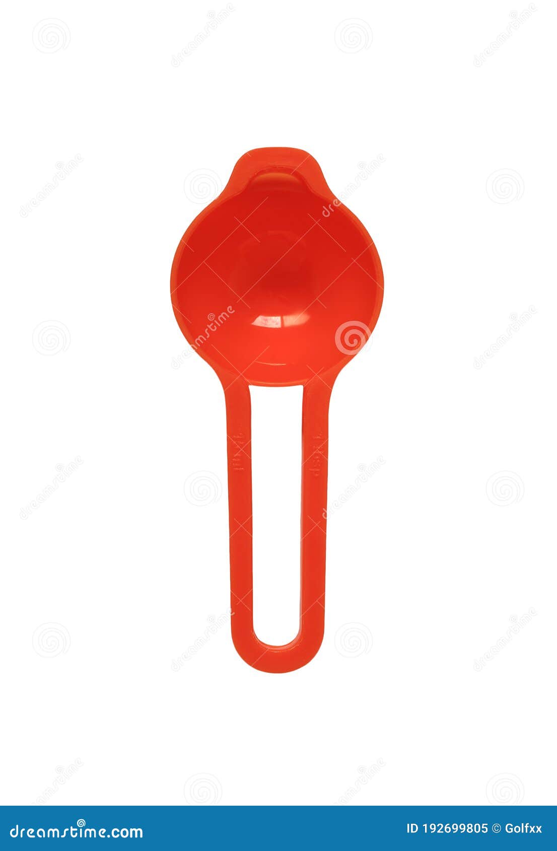 Red Measuring Cup Isolated on White Background Stock Image - Image of ...