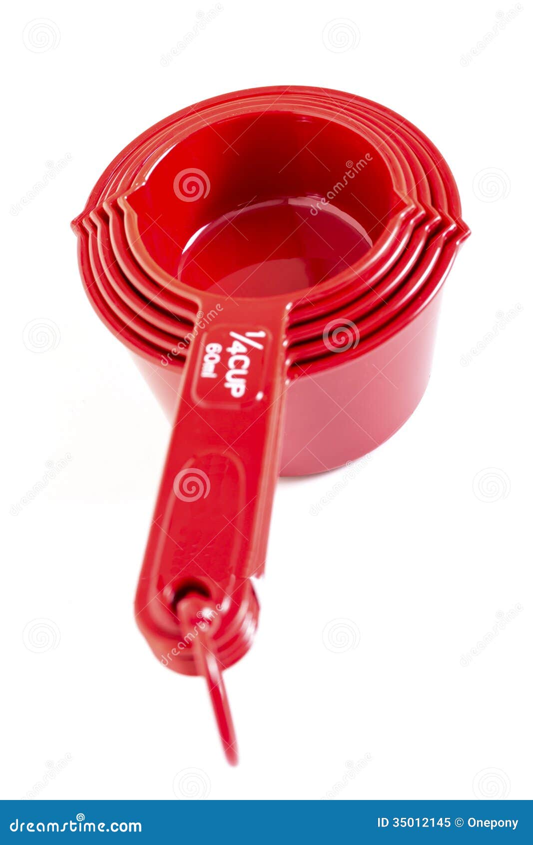 Red Measuring Cup Set stock image. Image of lifestyle - 35012145