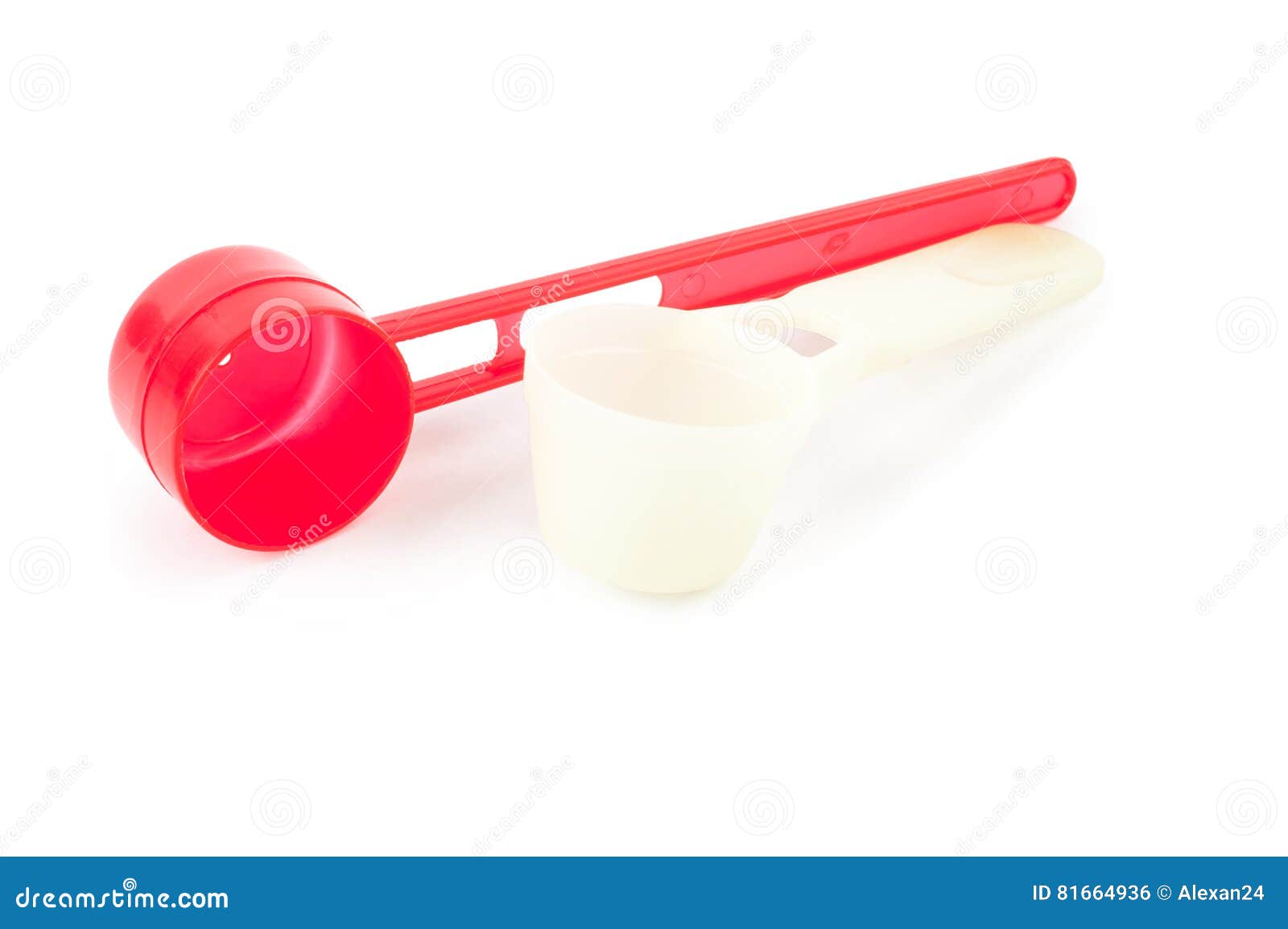 Red measuring spoon stock photo. Image of equipment, plastic - 81664936