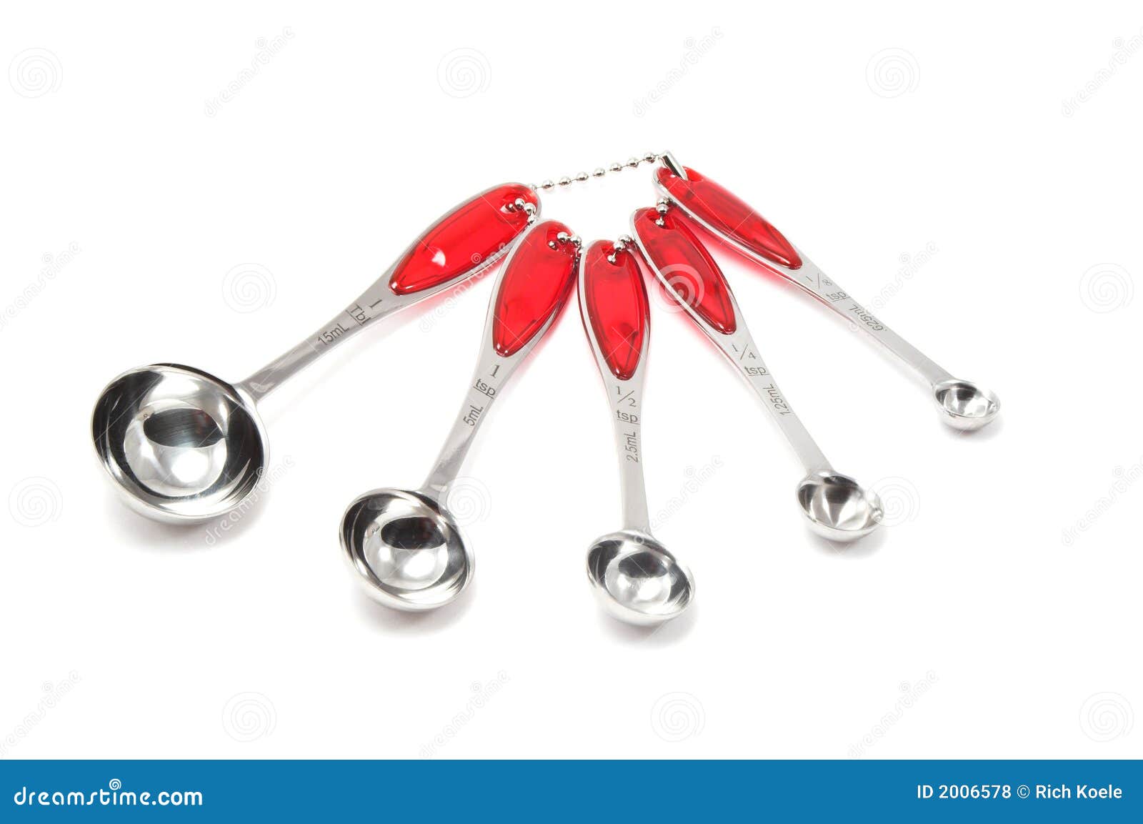 Red Measuring Spoons 1 stock photo. Image of cook, spoon - 2006578