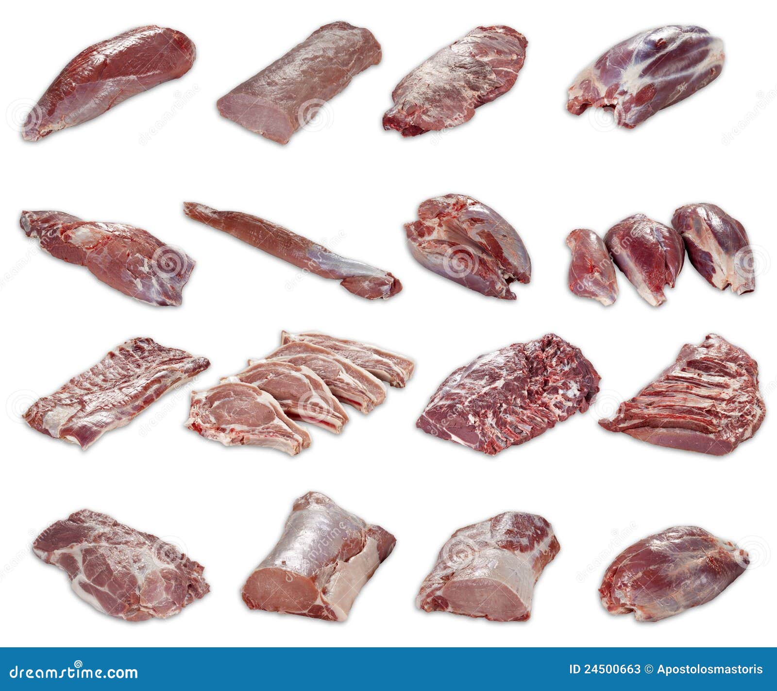 Red meat (path included) stock image. Image of cook, market - 24500663