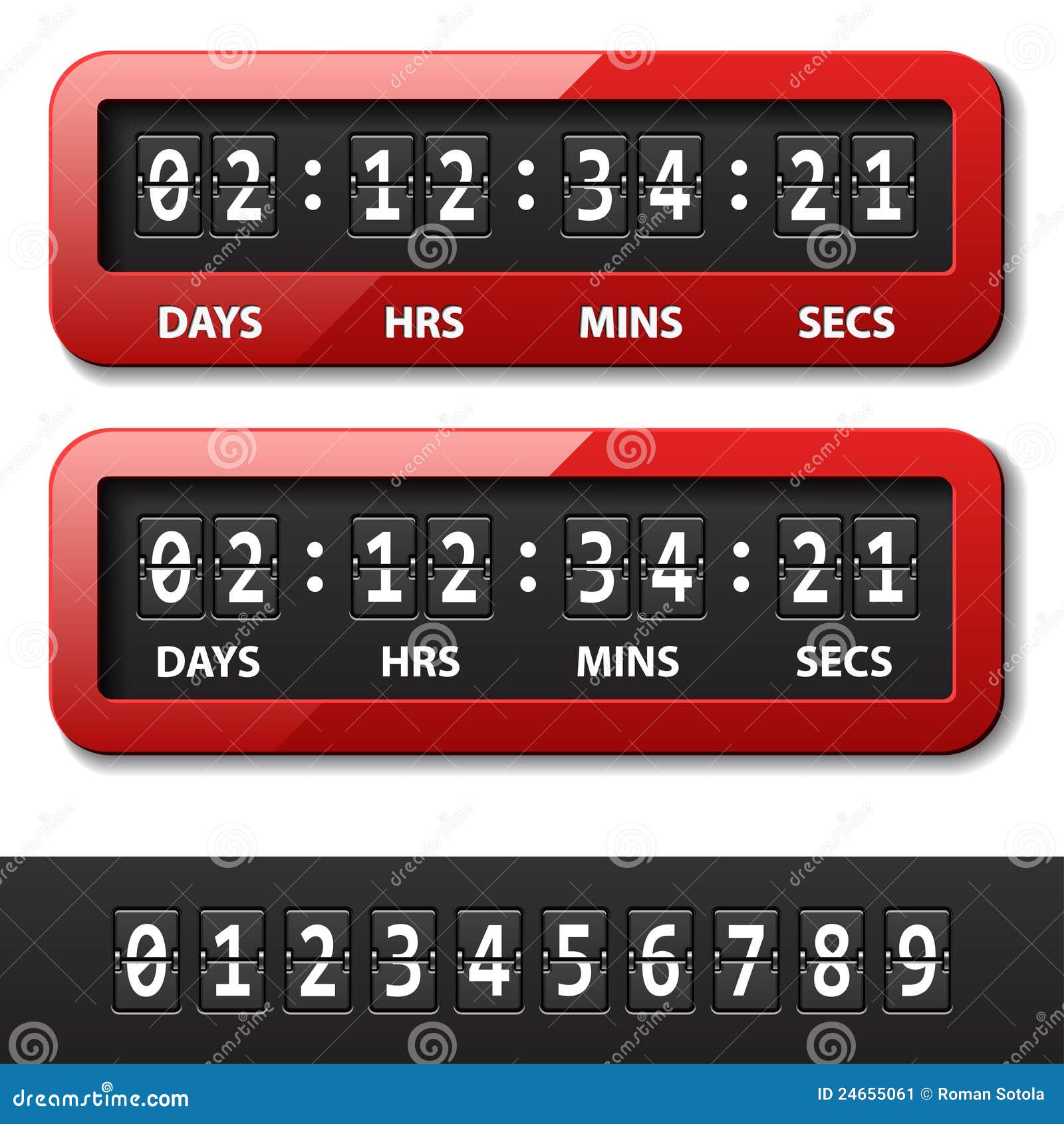 Countdown Timer Clock Counter. Flip Vector Timer Template. Display ... Countdown Timer Clock Counter. Flip Vector Timer Template. Display ...