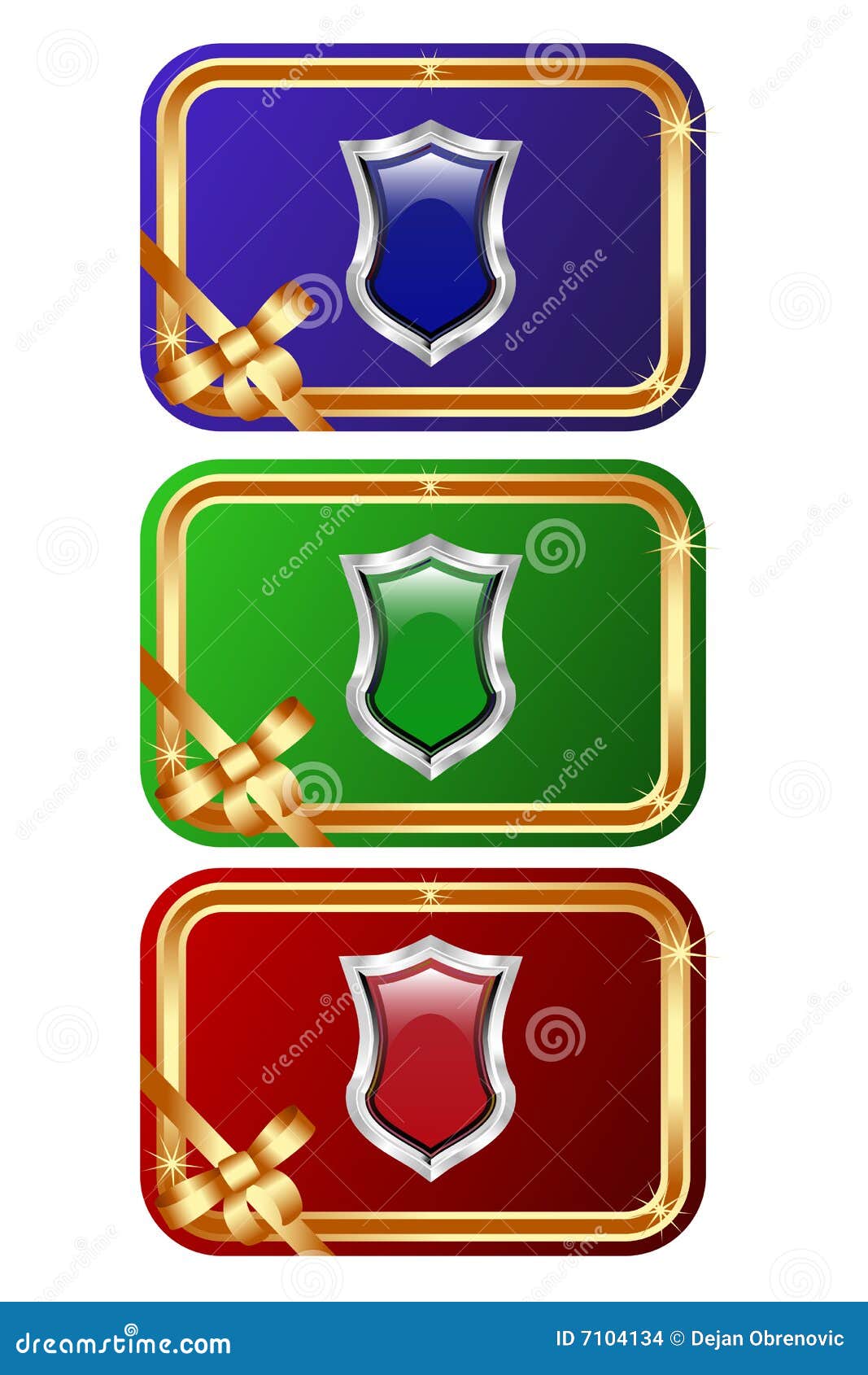 Red Medallion stock vector. Illustration of label, vector - 7104134