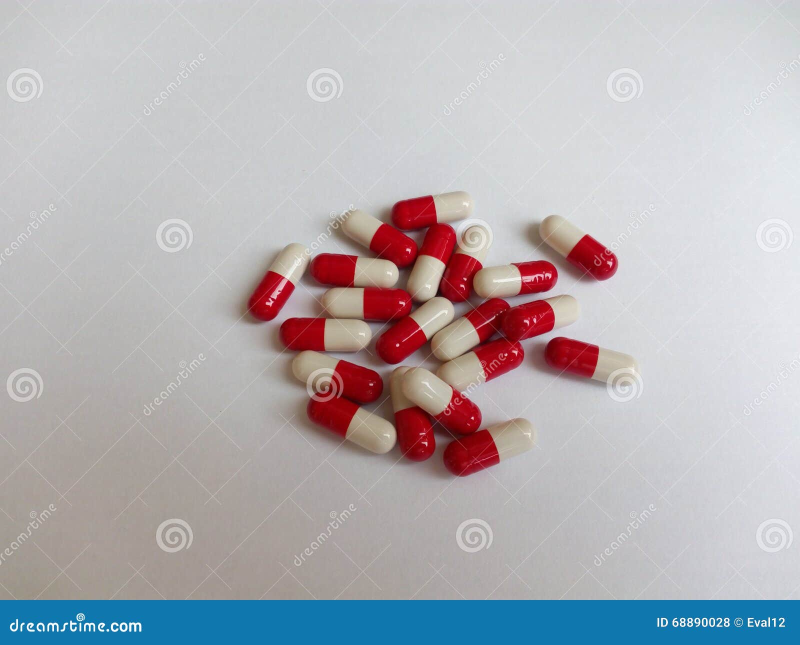 Red medication capsules stock photo. Image of background - 68890028