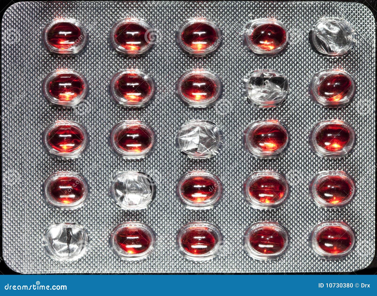 Red medicine pack stock photo. Image of closeup, empty - 10730380