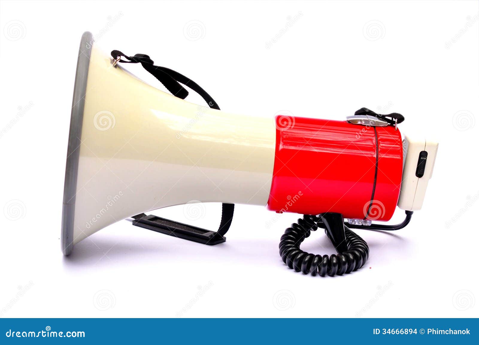 Red megaphone stock photo. Image of single, sound, shout - 34666894