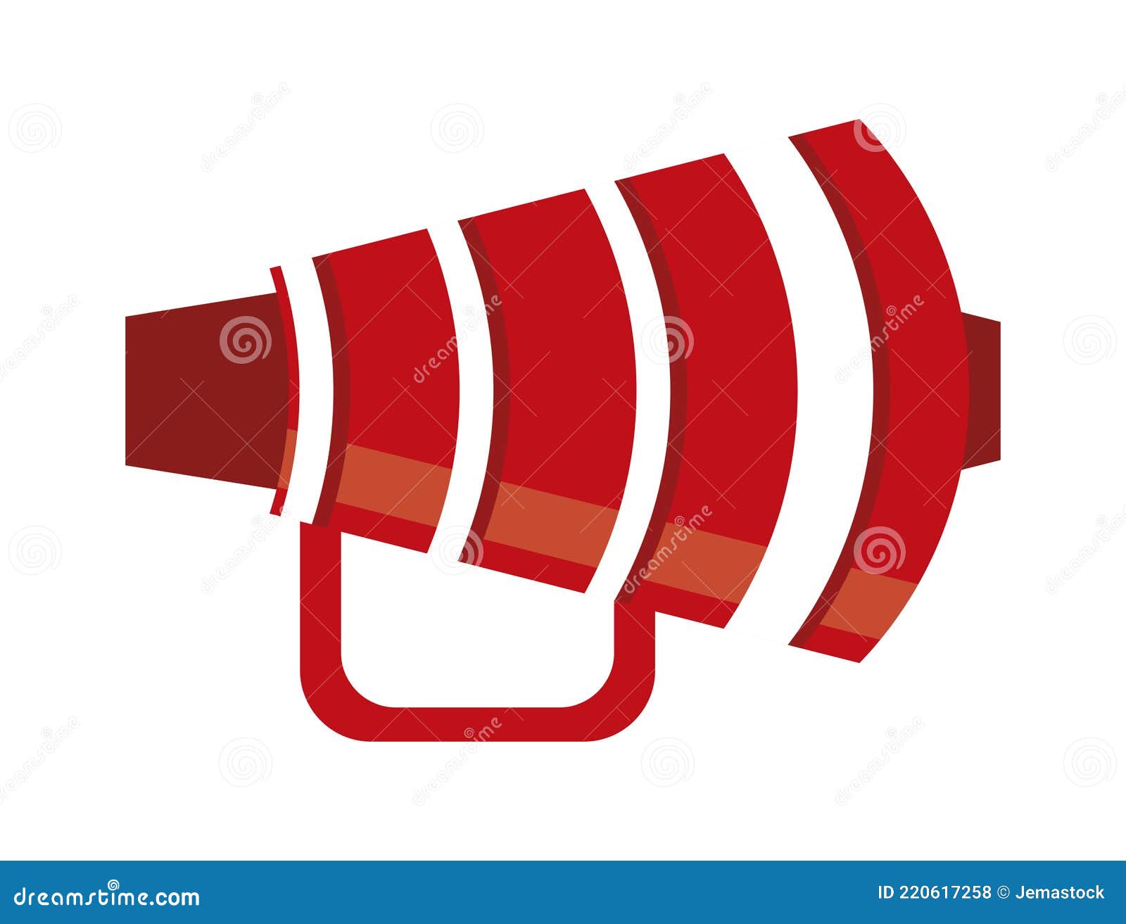 Red megaphone sound stock vector. Illustration of megaphone - 220617258
