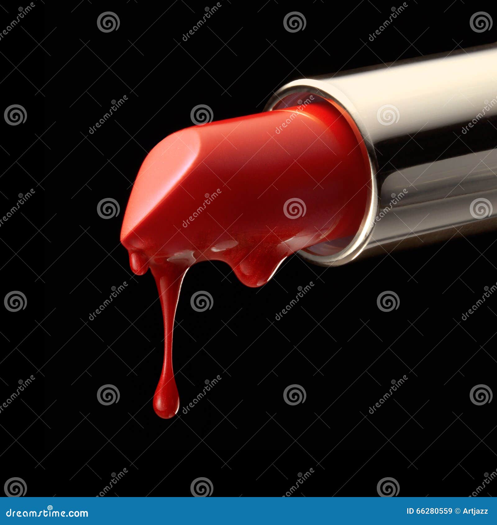 Red Lipstick Isolated On Black Background Royalty-Free Stock Photo ...