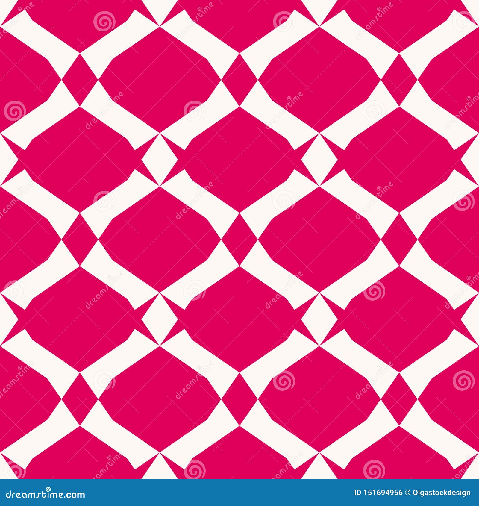 Red Mesh Texture. Vector Geometric Seamless Pattern with Grid, Lattice ...