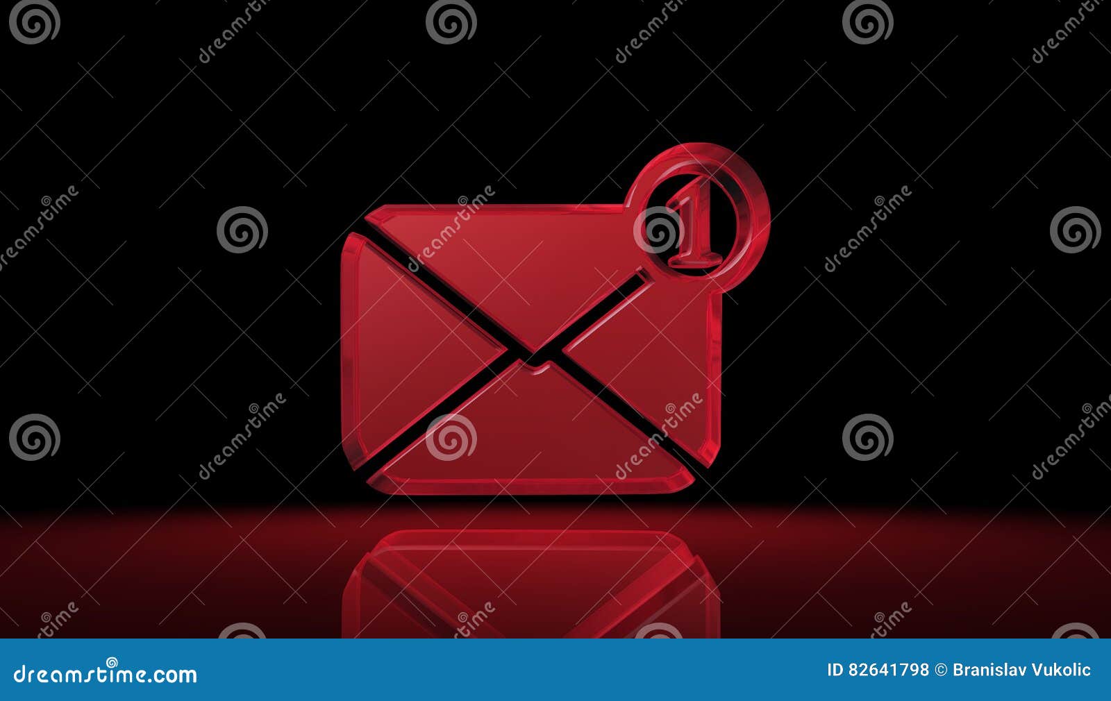 Red Message Sign,3D Illustration Stock Illustration - Illustration of ...