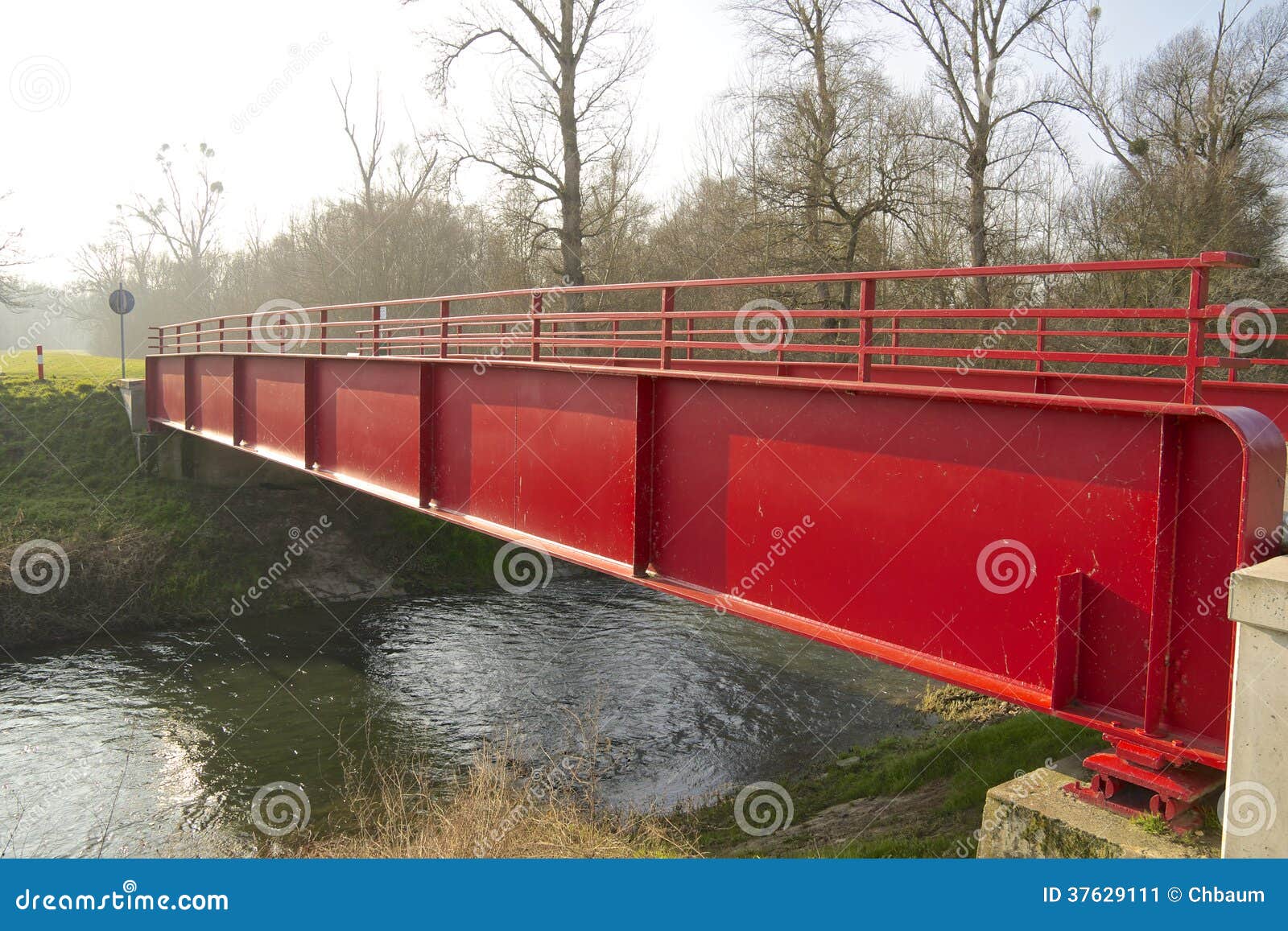 Red Metal Bridge stock image. Image of outdoor, nature - 37629111