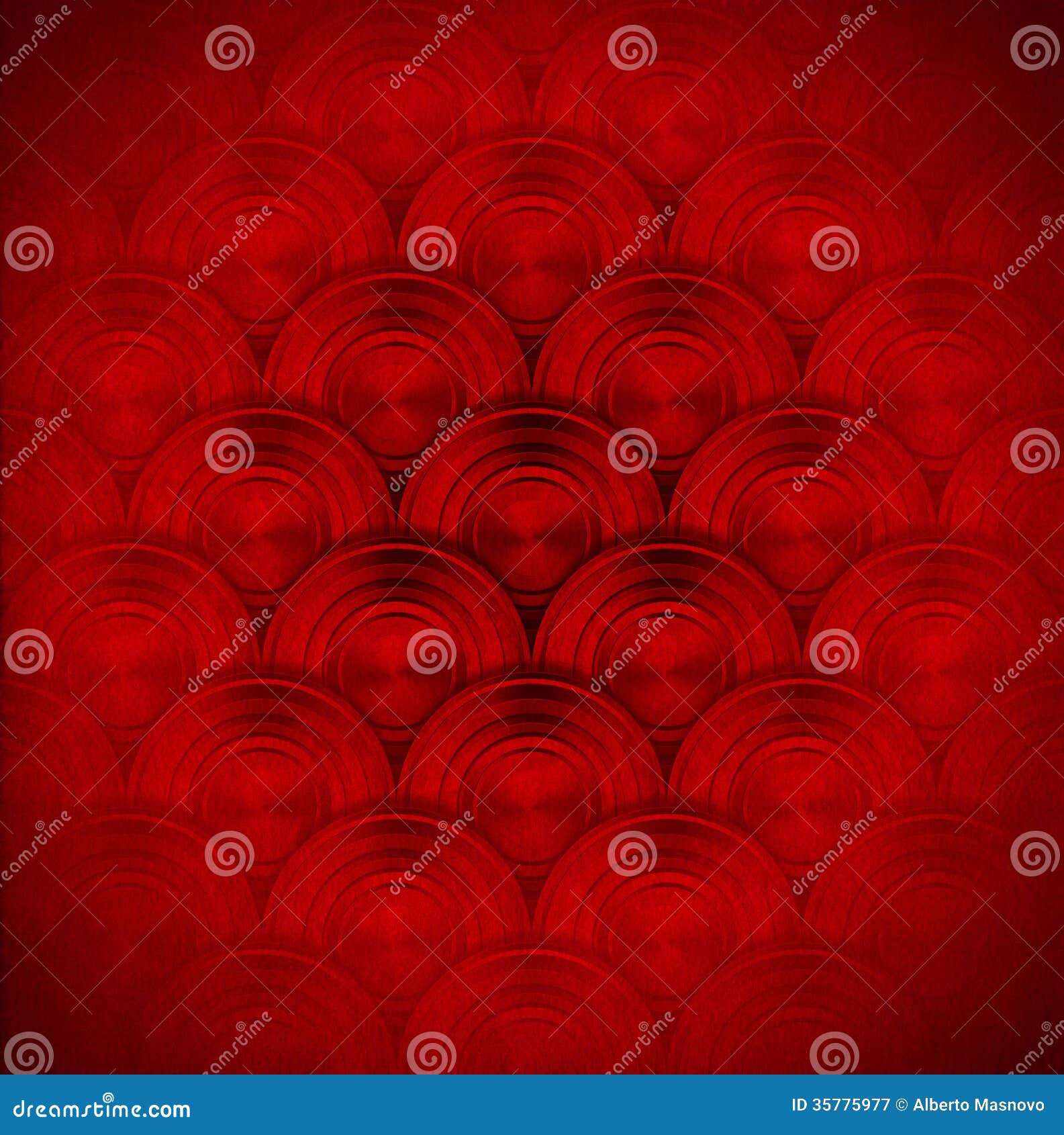 Red Metal Circles Background Stock Illustration - Illustration of curve ...