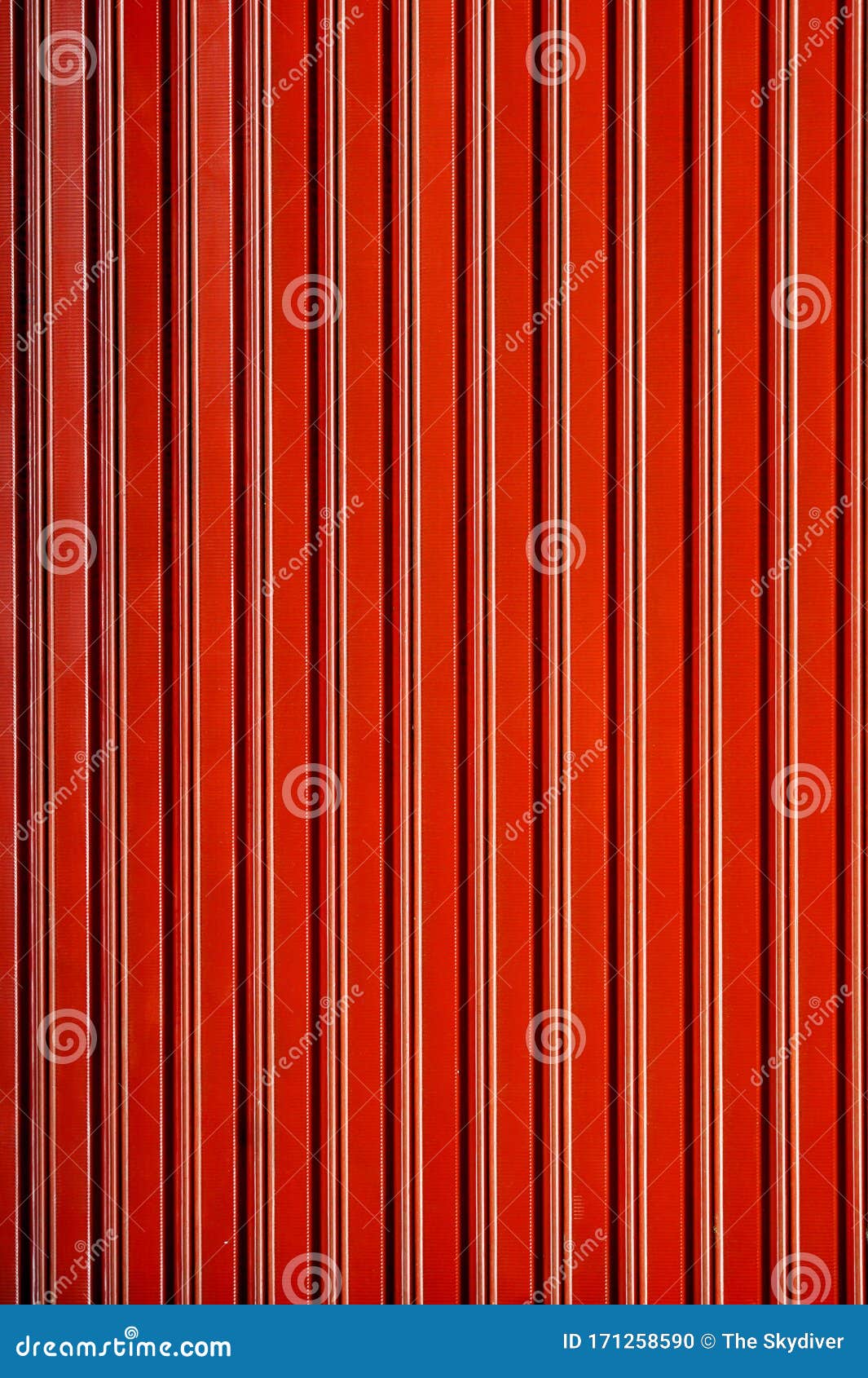 Red Metal door stock photo. Image of rolling, horizontal - 171258590