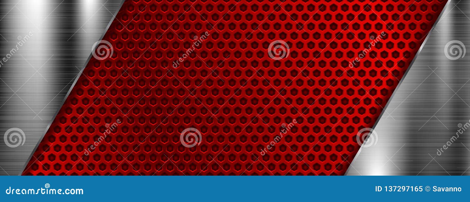 Red Metal Perforated 3d Texture Stock Vector - Illustration of ...