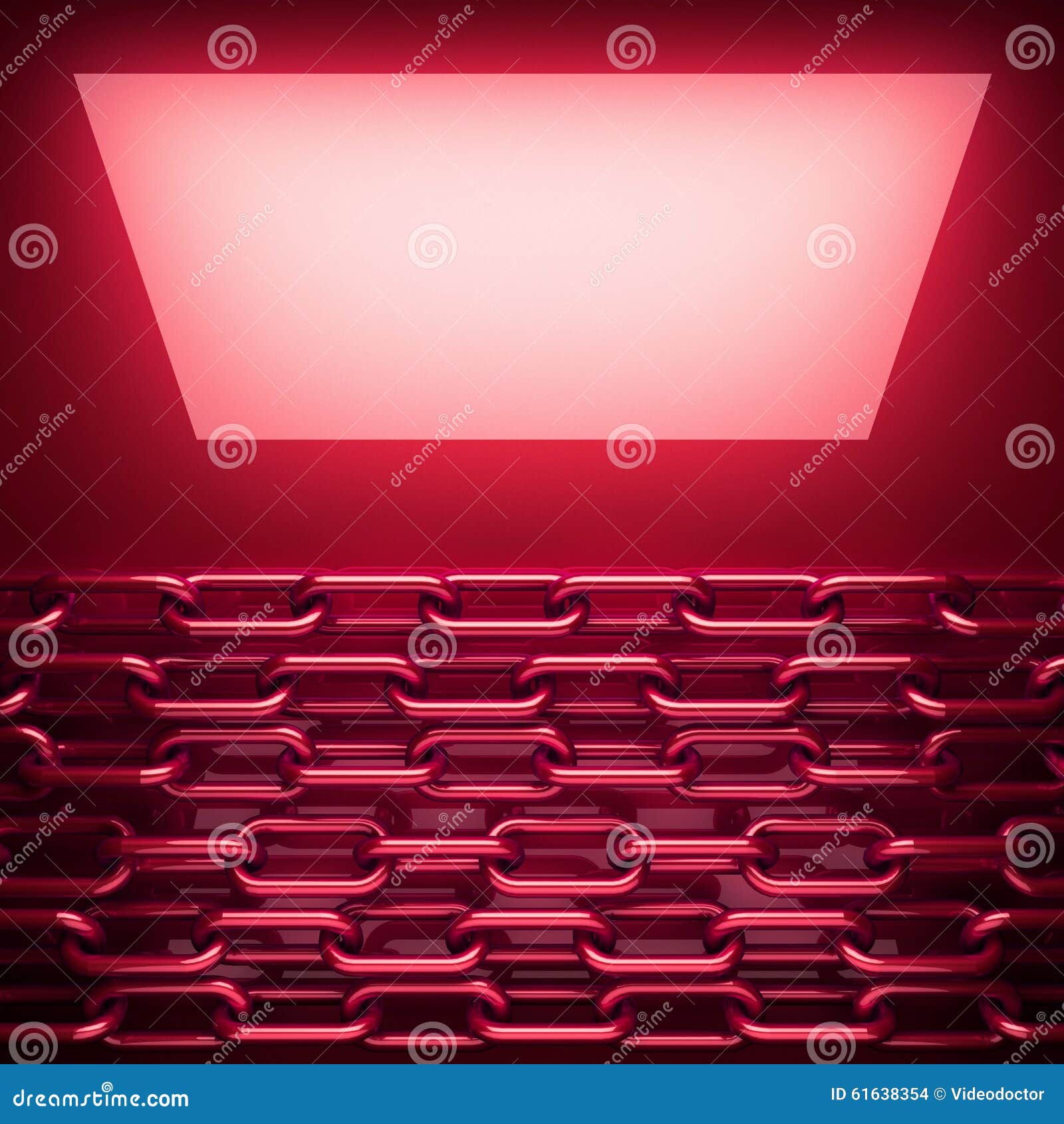 Red Metal Plate with Some Reflection Stock Illustration - Illustration ...