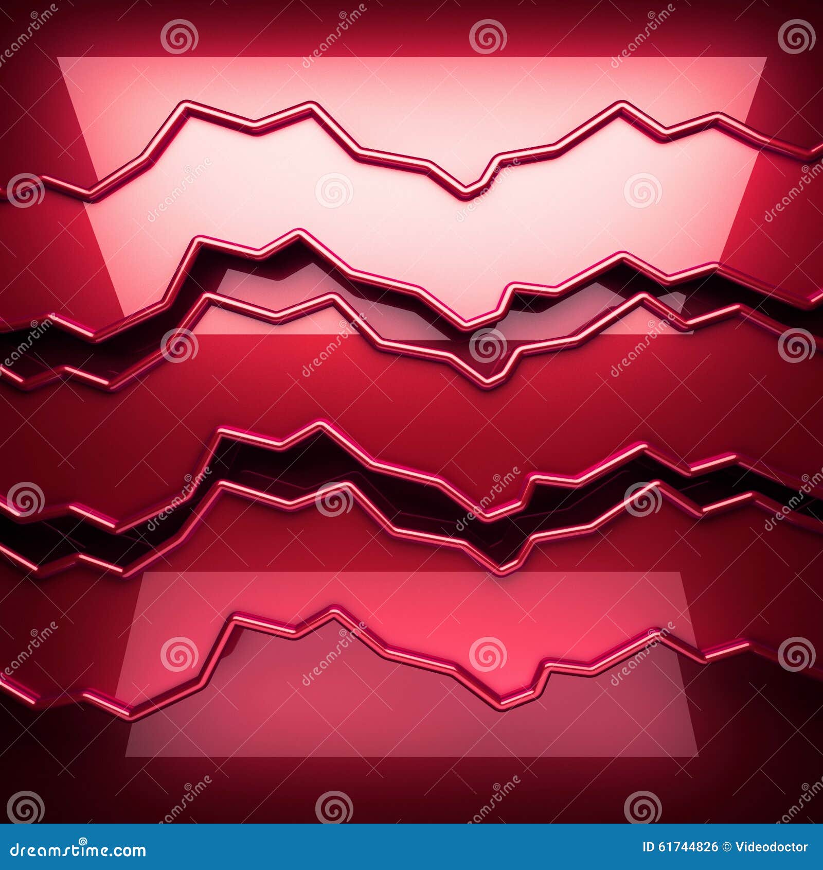 Red Metal Plate with Some Reflection Stock Photo - Image of luxury ...