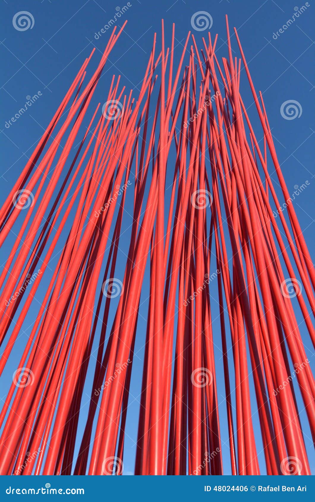 Red metal poles stock photo. Image of stick, lines, metal - 48024406